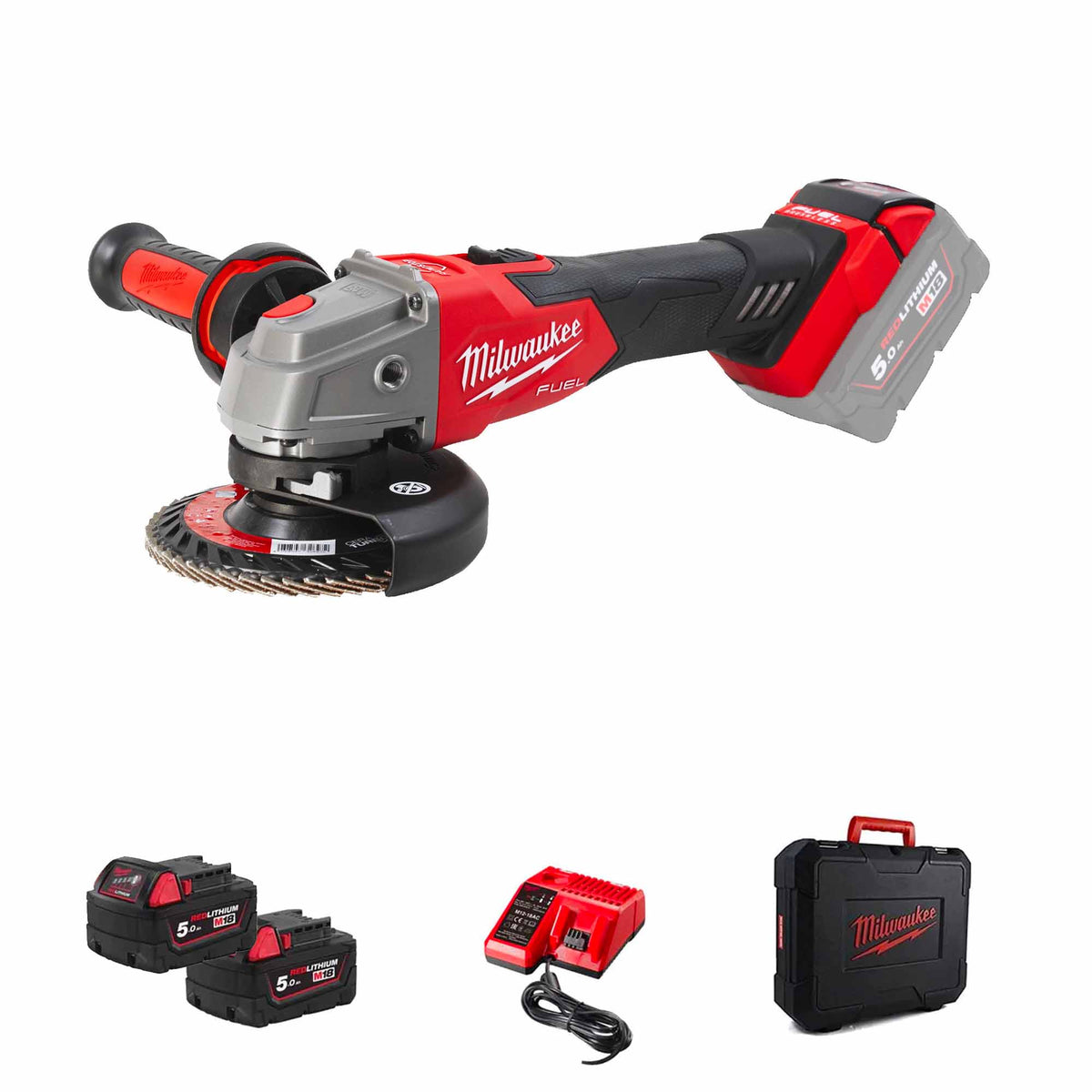 Angle Grinder Milwaukee M18 FSAG125XB-502X 18V 5Ah – EmmetiStore